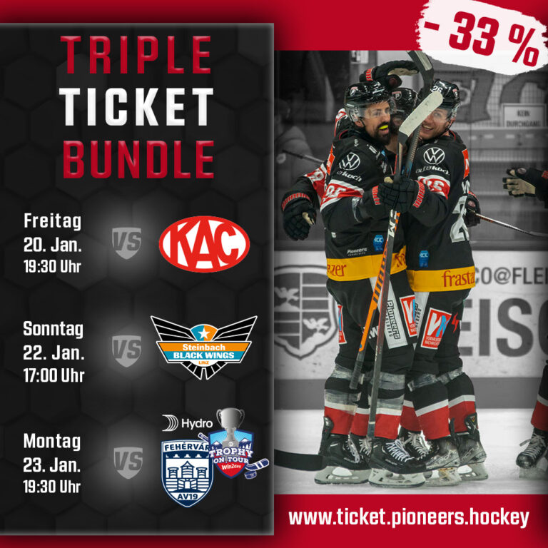 Mit der Triple Ticket-Aktion ins Playoff - Pioneers Vorarlberg